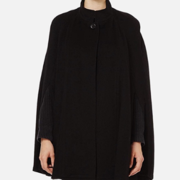 IMAN | Jackets & Coats | Iman Black Luxe Cape Has 3 Cashmere 9 Cotton 7 ...